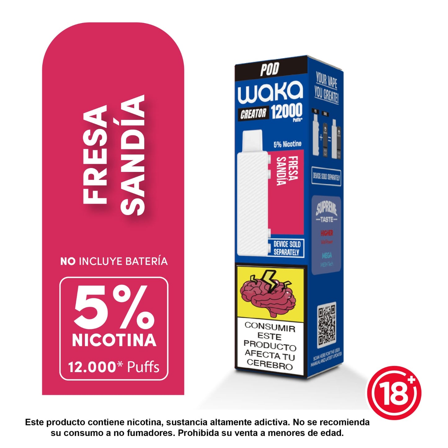 Waka CREATOR POD y/o Batería - 12k PUFFS - LANZAMIENTO – Vape Club