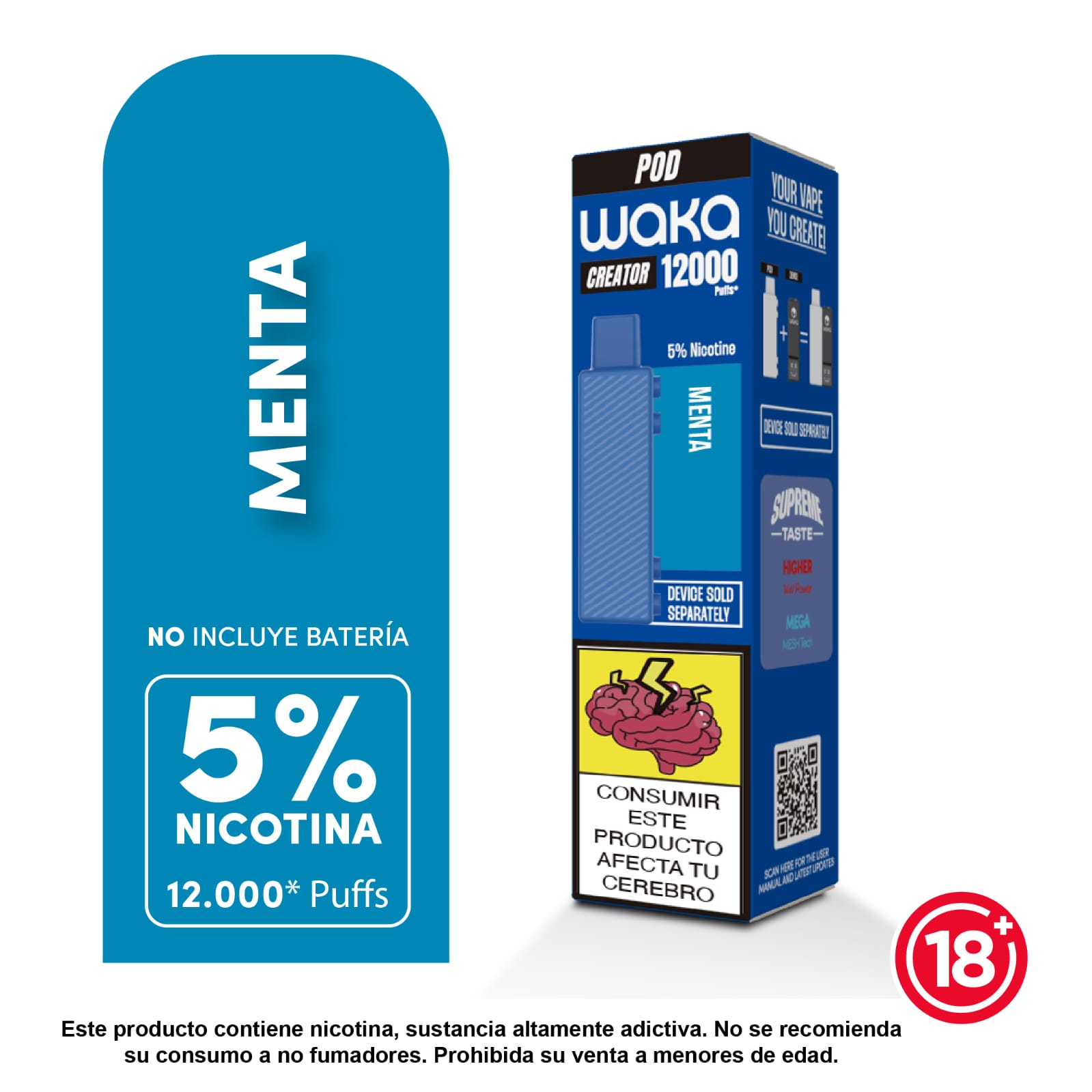 Waka CREATOR POD y/o Batería - 12k PUFFS - LANZAMIENTO – Vape Club